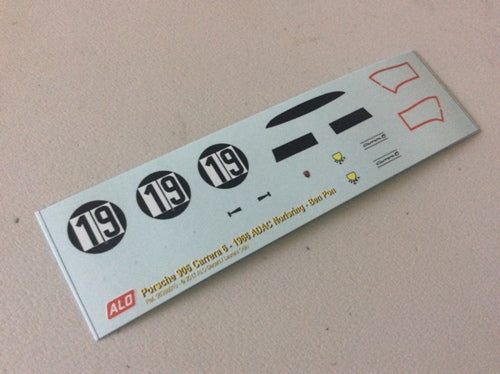 1966 NORISRING #19 PORSCHE 906 BEN PON 1:43 DECALS – ALO Decals & Models